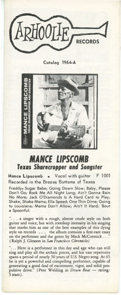 Arhoolie Records Catalogs Publications - The Arhoolie Foundation