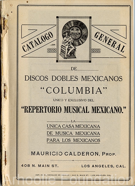 Repertorio Musical Mexicano - Mauricio Calderón - The Arhoolie Foundation